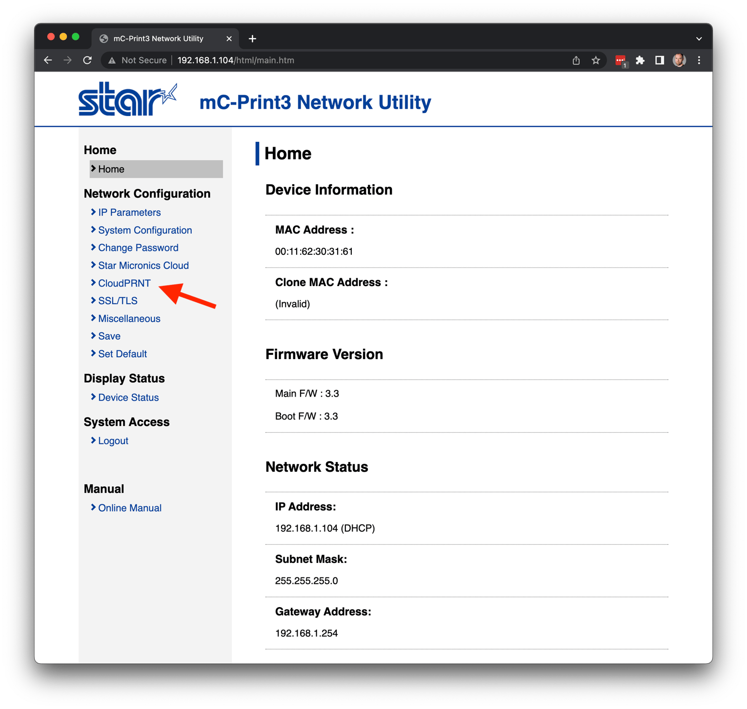 Receipt Printer/Printing Options